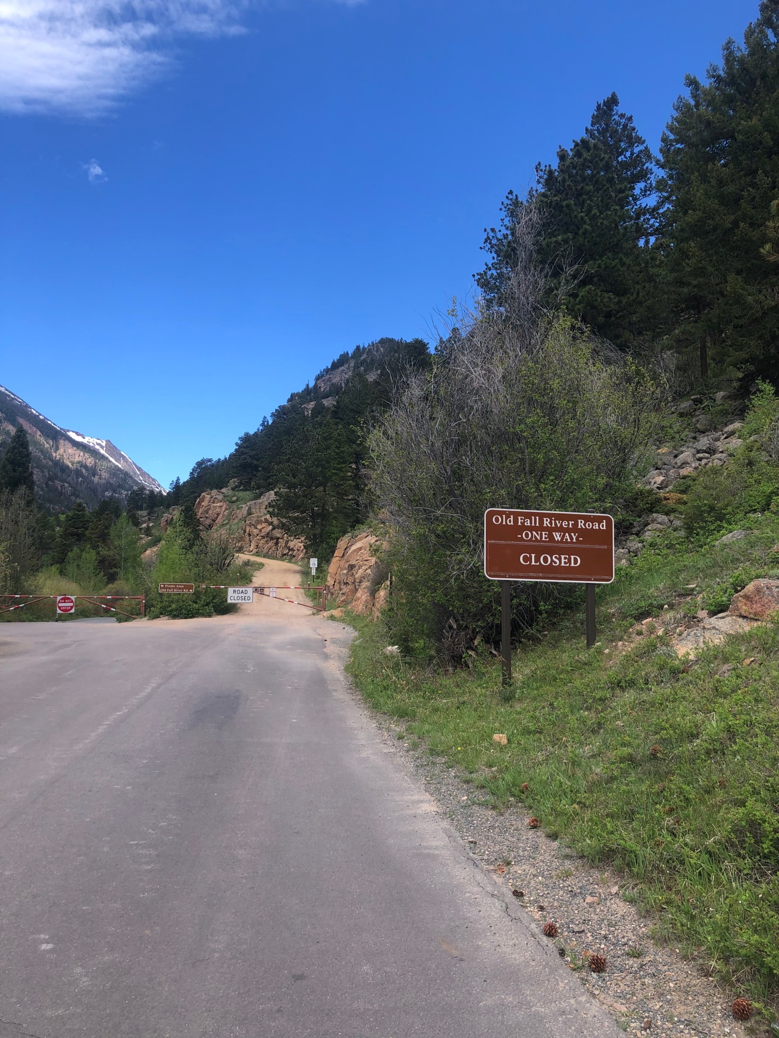 Hike up Old Fall River Road to Chasm Falls in Rocky Mountain National ...